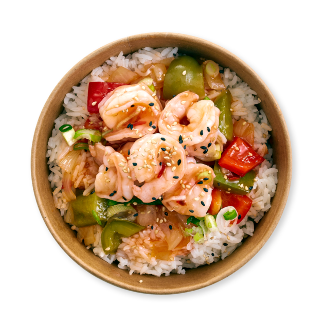 Riz nature crevette aigre douce - Wok Street