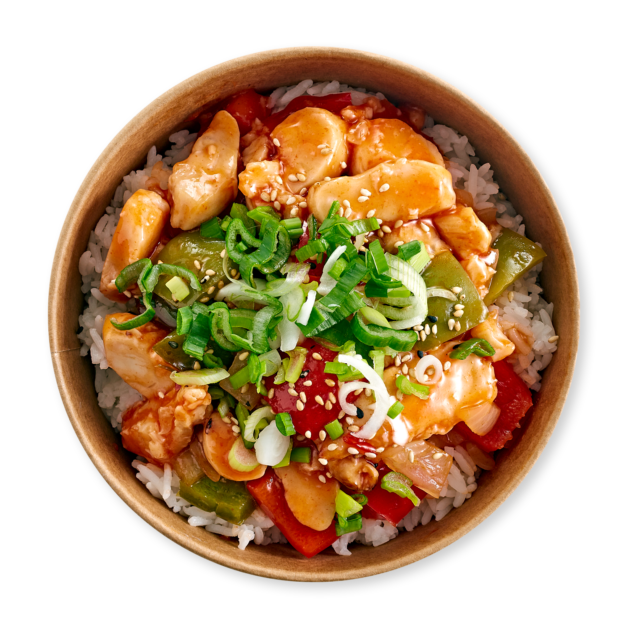 Riz nature poulet aigre douce - Wok Street